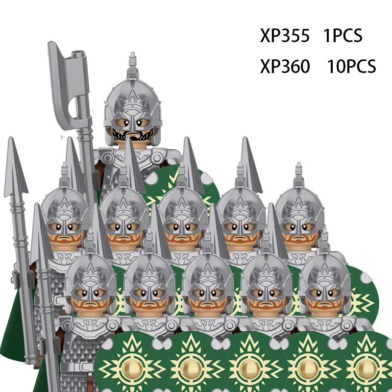 XP360_Medieval Elf Rohan soldiers Guard Army lotr Action Figures Mini ...