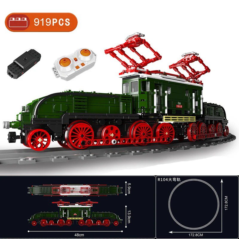 Train 26_DIY MOC City Series Train Metro Tracks Building Blocks ...