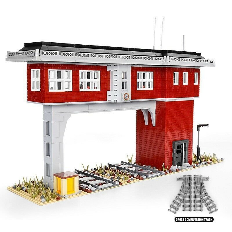 Railway Signal Station Model Building Blocks Train MOC Bricks Toy Set ...