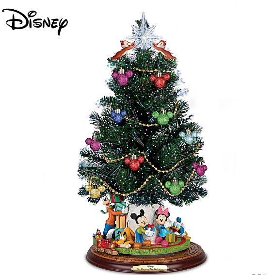 Disney Tabletop Christmas Tree With Lights, Music And Motion