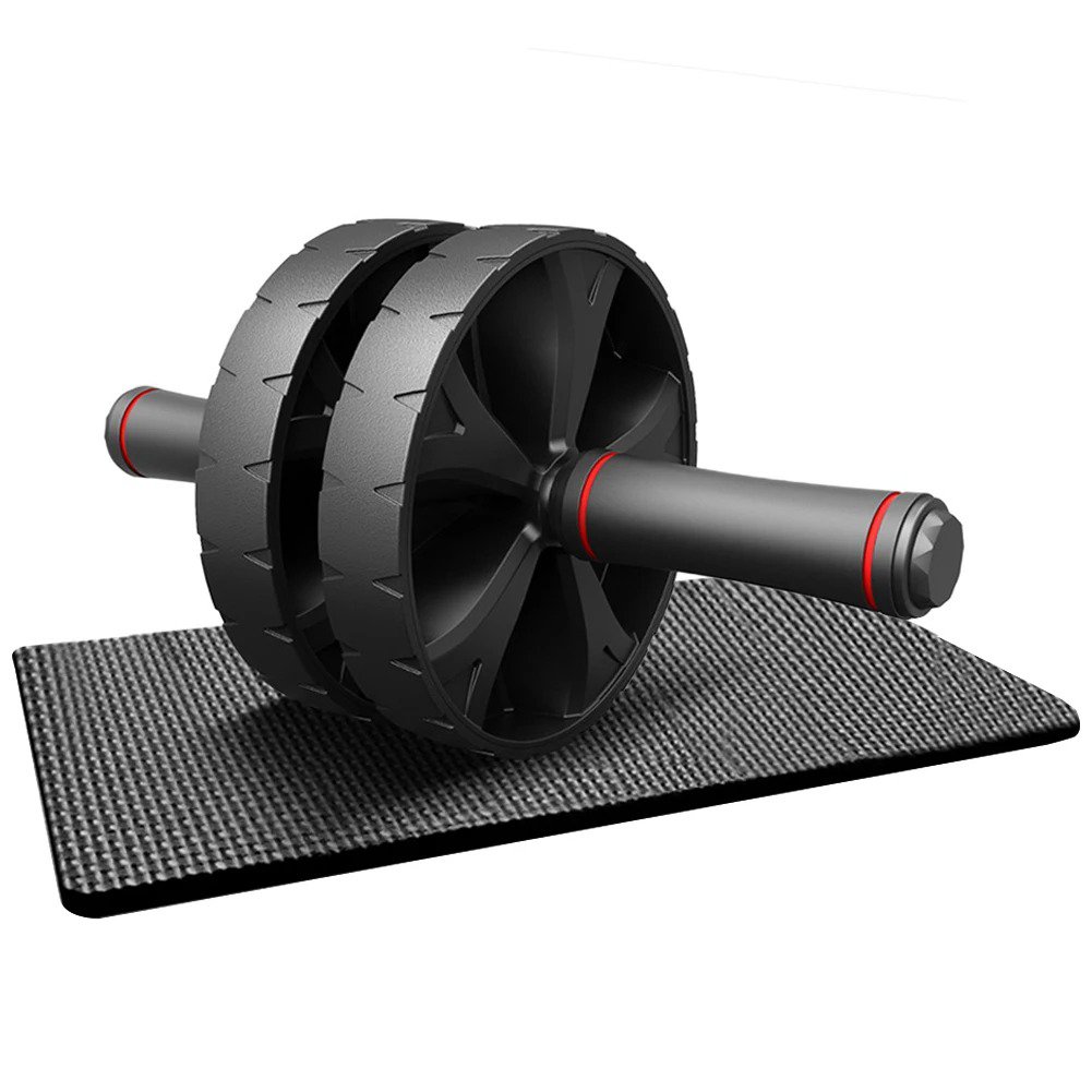 Black_Abdomen Wheel Roller Home Gym Roller Core Exercise Roller Wheel ...