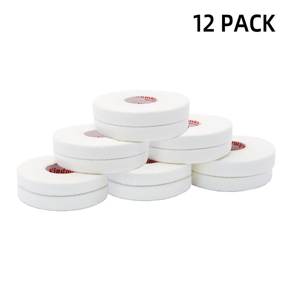 12 PACK_6 Pack Kindmax White Tape Finger Sports Elastic Roll Tape ...