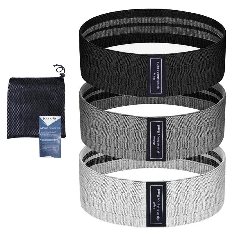 Black and Gray Set_Fitness Resistance Band Elastic Bands for Fitness ...