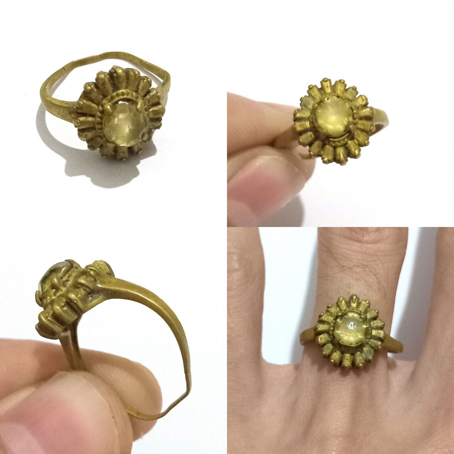 VERY RARE ANCIENT AMAZING BRONZE ROMAN STYLE RING-WEDDING OLD ARTIFACT ANTIQUE