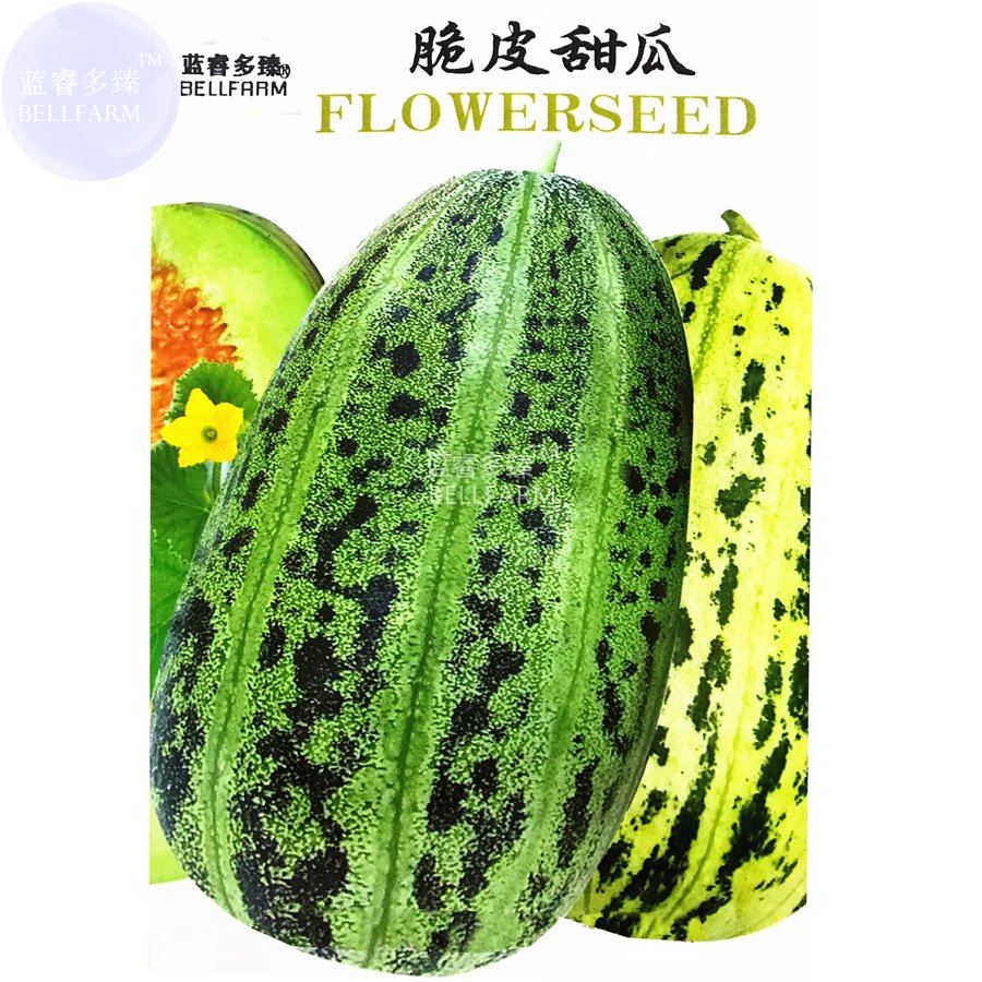 Colorful Ellipse Sweet Melon Seeds, 20 seeds, original pack, crisp ...