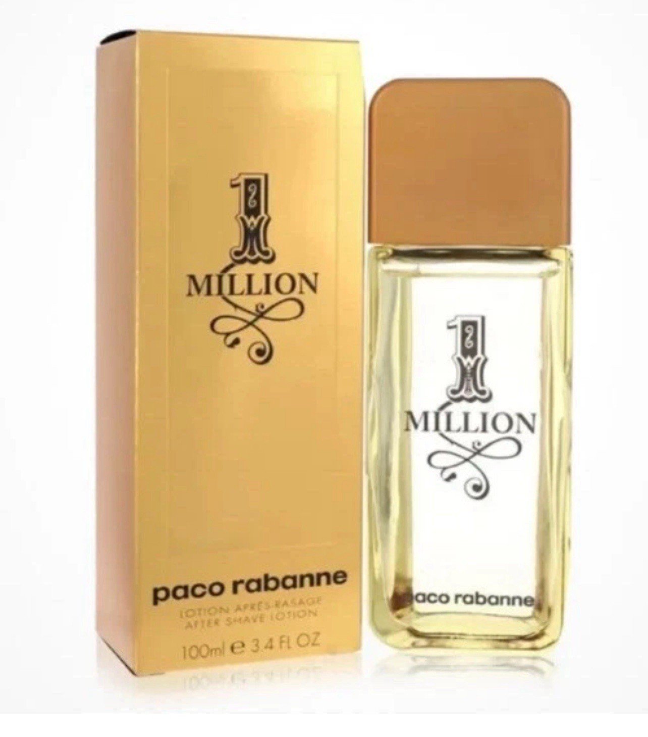 1 Million by Paco Rabanne 3.4 oz / 100 ml. After Shave Lotion Splash ...