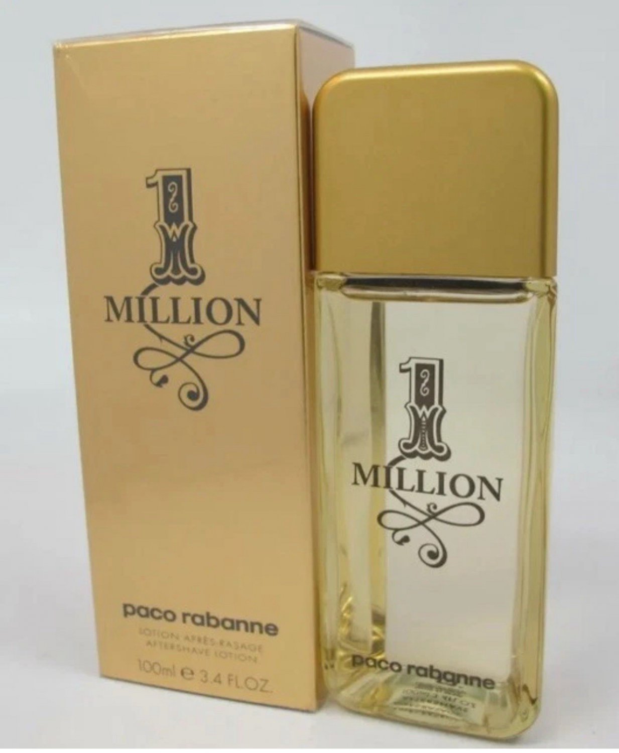 1 Million by Paco Rabanne 3.4 oz / 100 ml. After Shave Lotion Splash ...