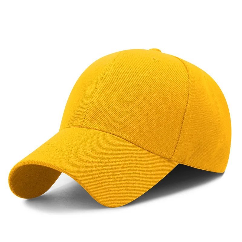 Yellow_Custom Logo Baseball Cap Text Photo Team Embroidery Bone Gorras ...