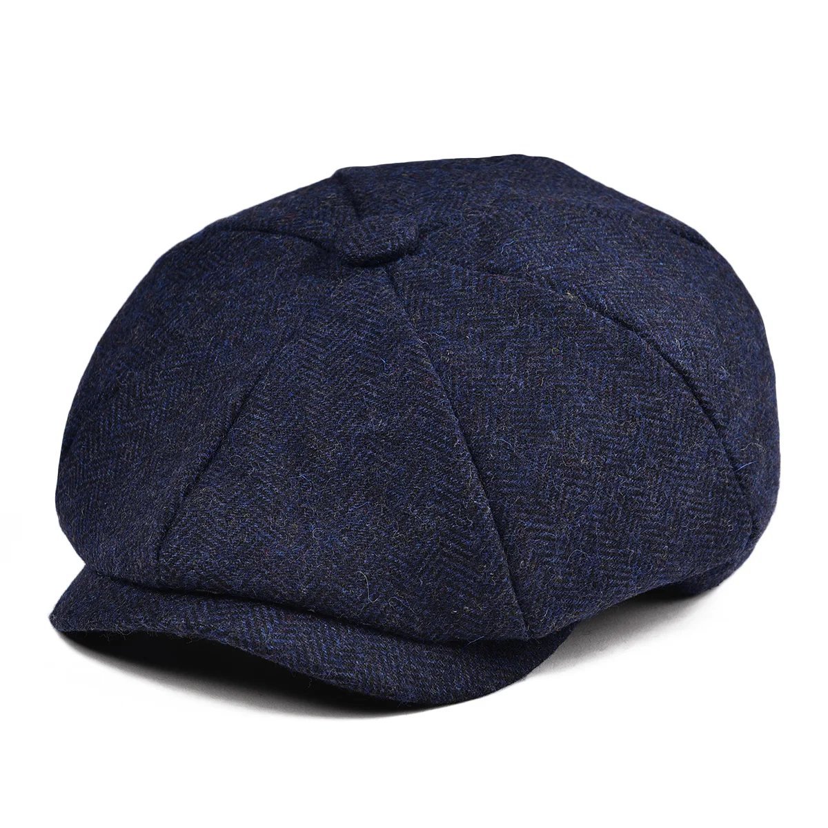 Navy_JANGOUL Small Size Baker Boy Cap Wool Blend Newsboy Caps Boy Girl ...