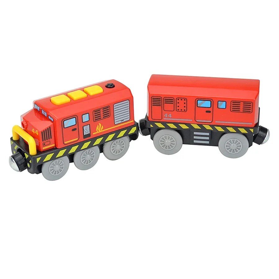Magnetic Electric Train Car Locomotive Wooden Track Slot Diecast ...