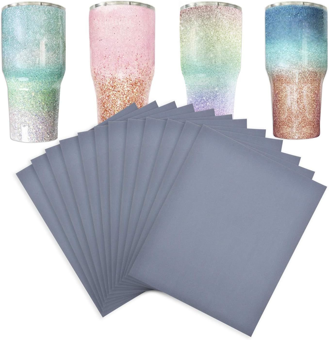YAROMO 12 Pieces Epoxy Sanding Papers, Waterproof Polishing Papers Superfi