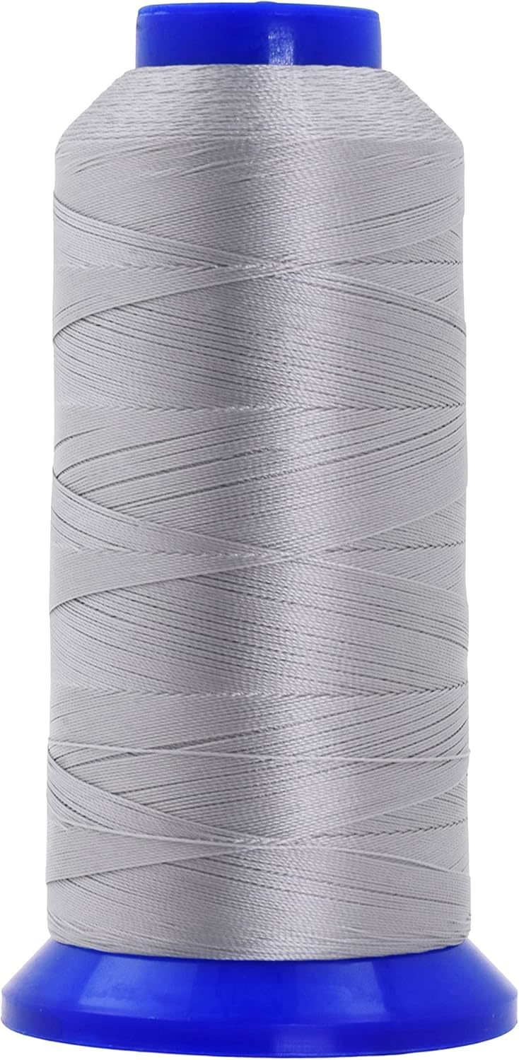 Mandala Crafts Gray Heavy Duty Thread 1500 Yds Tex 70 for Sewing Drapery