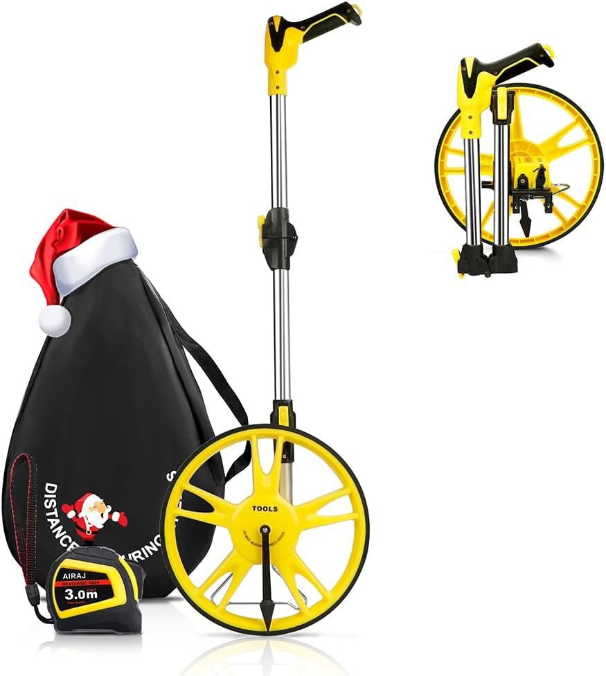 Measuring Wheel in Feet,Portable Three Fold Measures Up To 99999 Ft ...