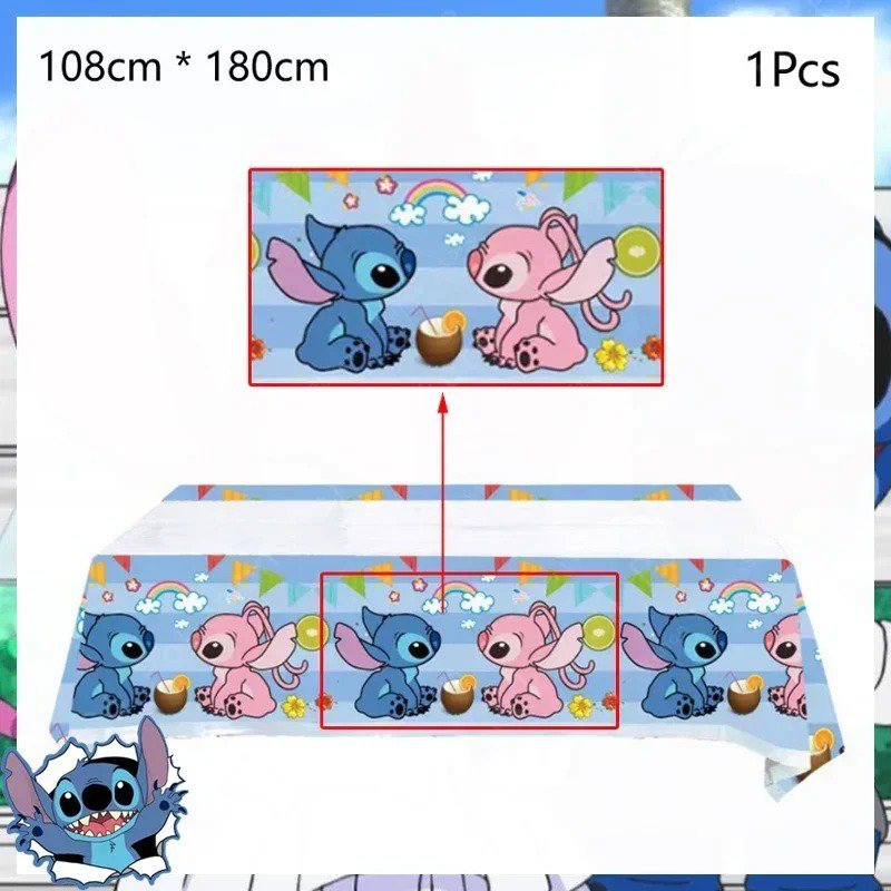 Disney Lilo and Stitch Birthday Party Decoration Girl Boy Disposable ...