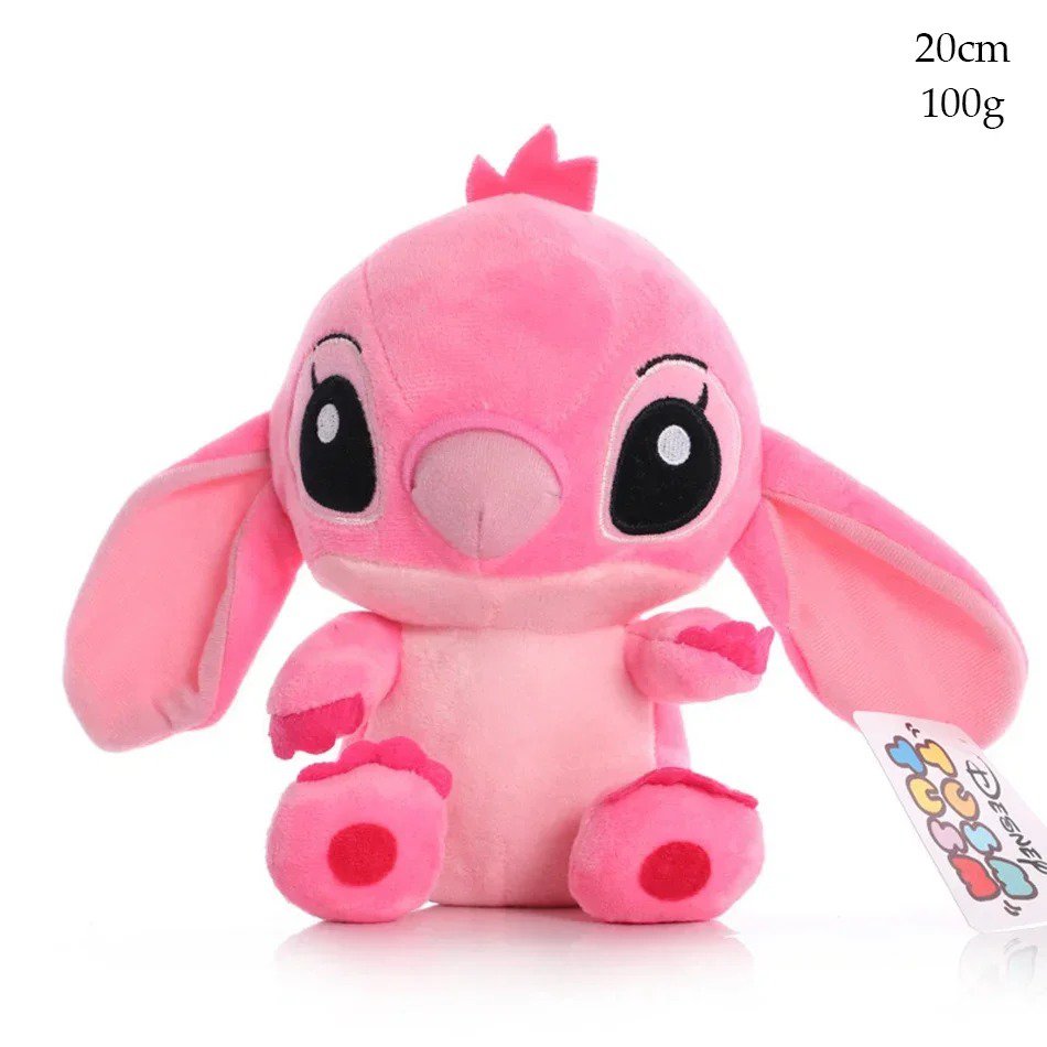 Disney Cartoon Blue Pink Stitch Plush Dolls Anime Toys Lilo and Stitch ...