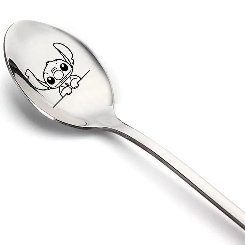 New Disney Stitch Stainless Steel Spoons Lilo Stitch Spoon Tableware ...