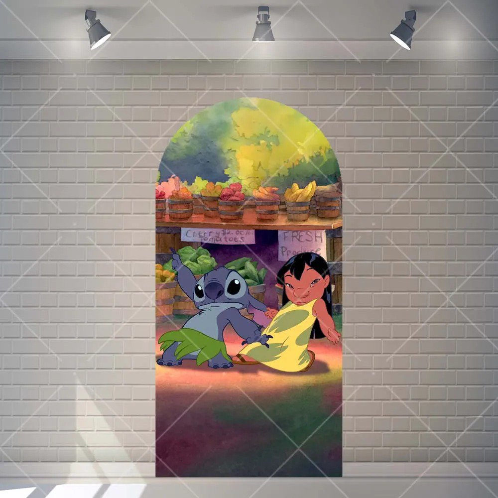 Disney Lilo and Stitch Arch Photography Backdrop Customized Children s ...