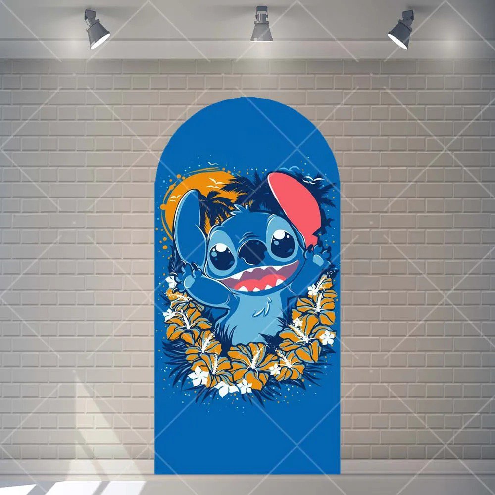 Disney Lilo and Stitch Arch Photography Backdrop Customized Children s ...