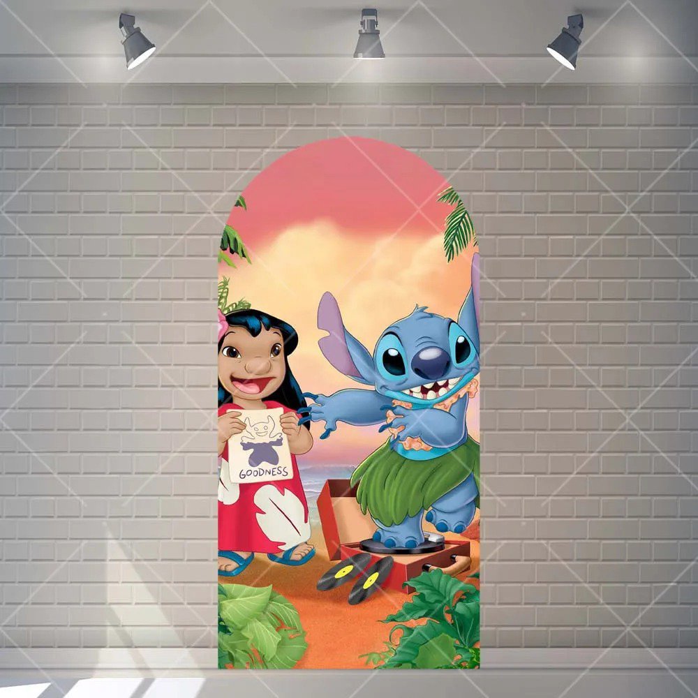 Disney Lilo and Stitch Arch Photography Backdrop Customized Children s ...
