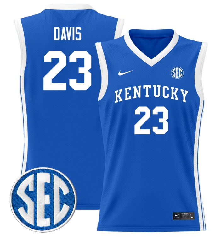 Anthony Davis Jersey #23 Kentucky Wildcats Lightweight Basketball Royal