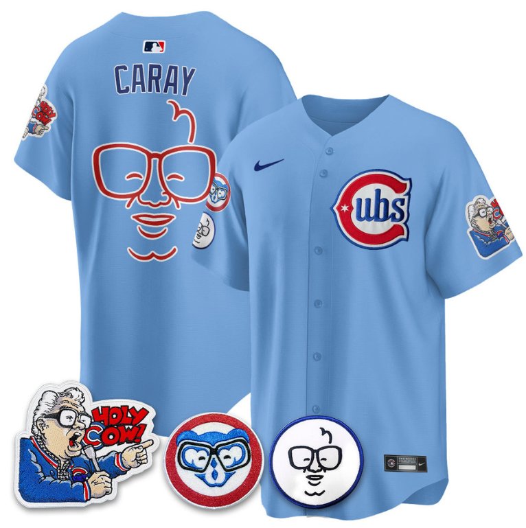 Harry Caray Jersey Chicago Cubs Harry Caray Holy Cow Patch Premier ...