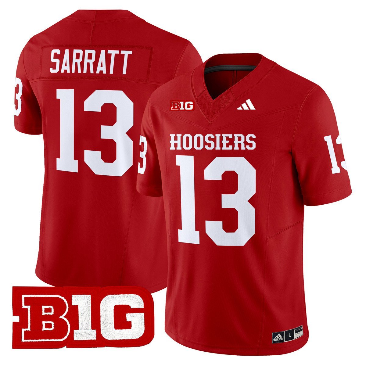 Elijah Sarratt Jersey #13 Indiana Hoosiers 2025 Limited Stitched Crimson