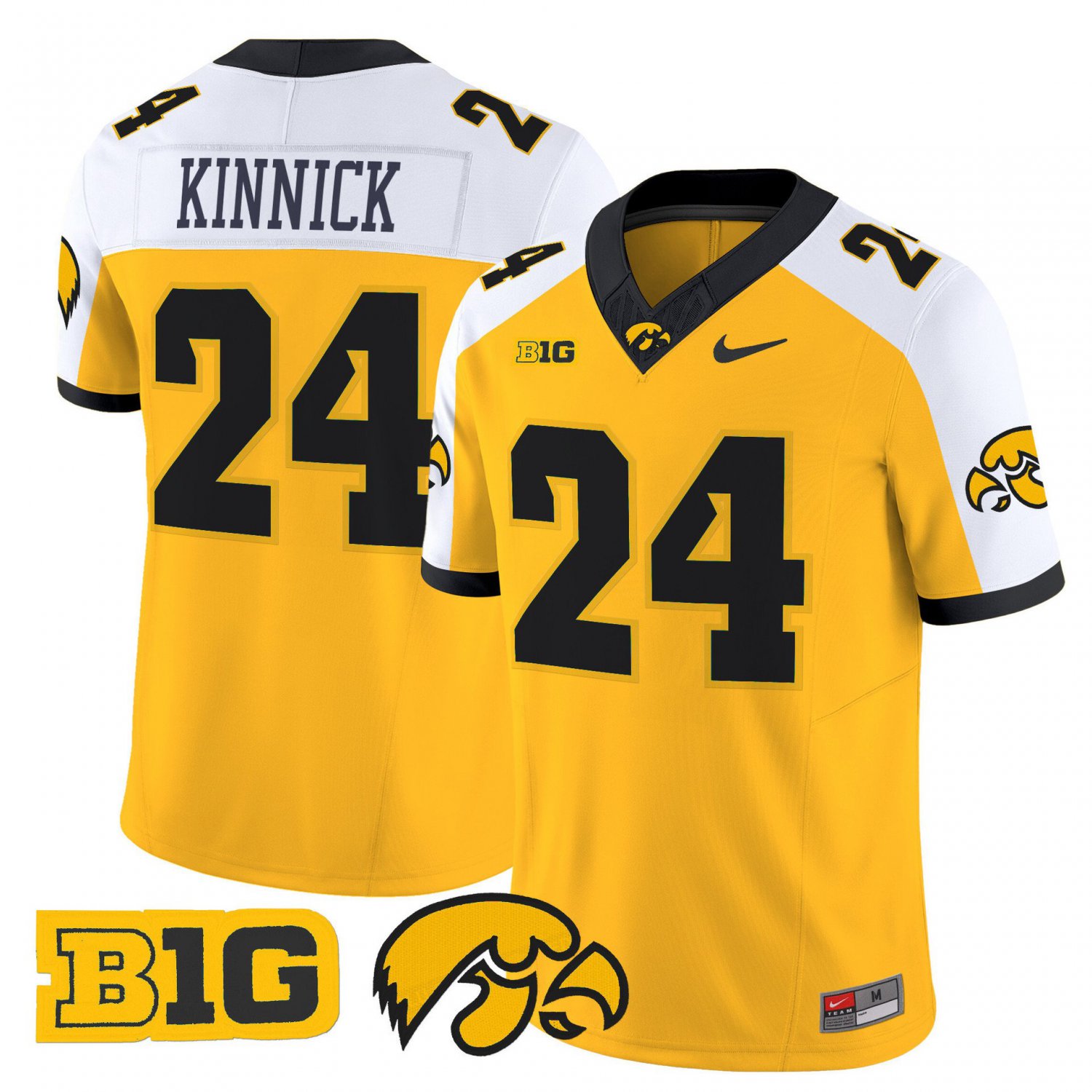 Nile Kinnick Jersey #24 Iowa Hawkeyes 2025 Limited Stitched Gold Alternate