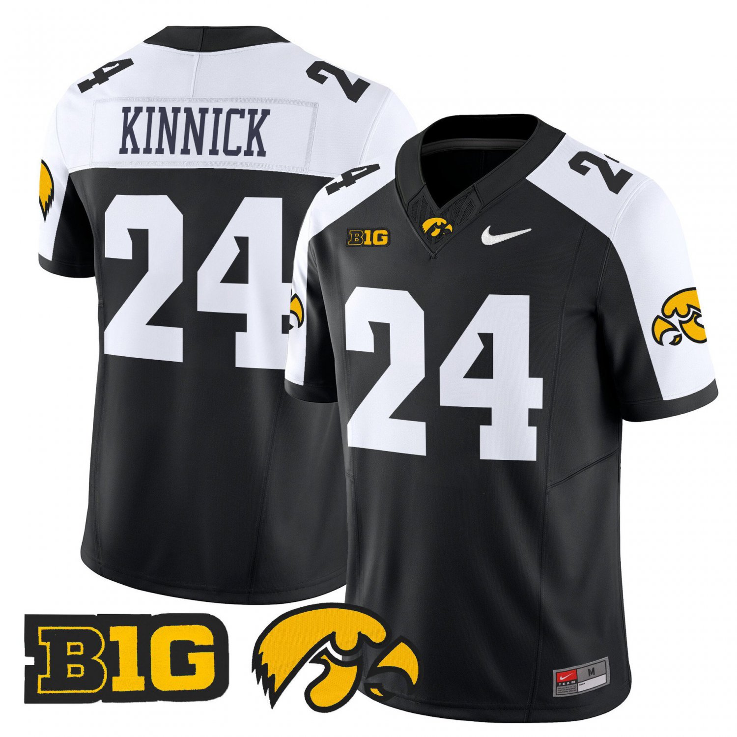 Nile Kinnick Jersey #24 Iowa Hawkeyes 2025 Limited Stitched Black Alternate