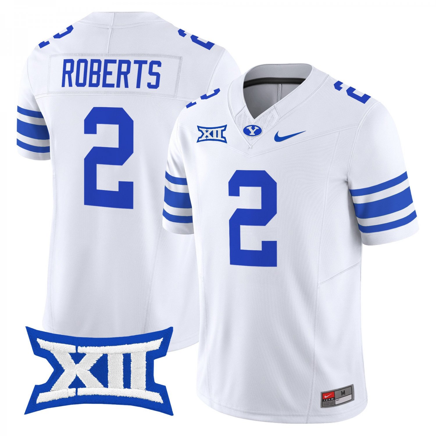 Chase Roberts Jersey #2 BYU Cougars 2025 Vapor Limited Stitched White