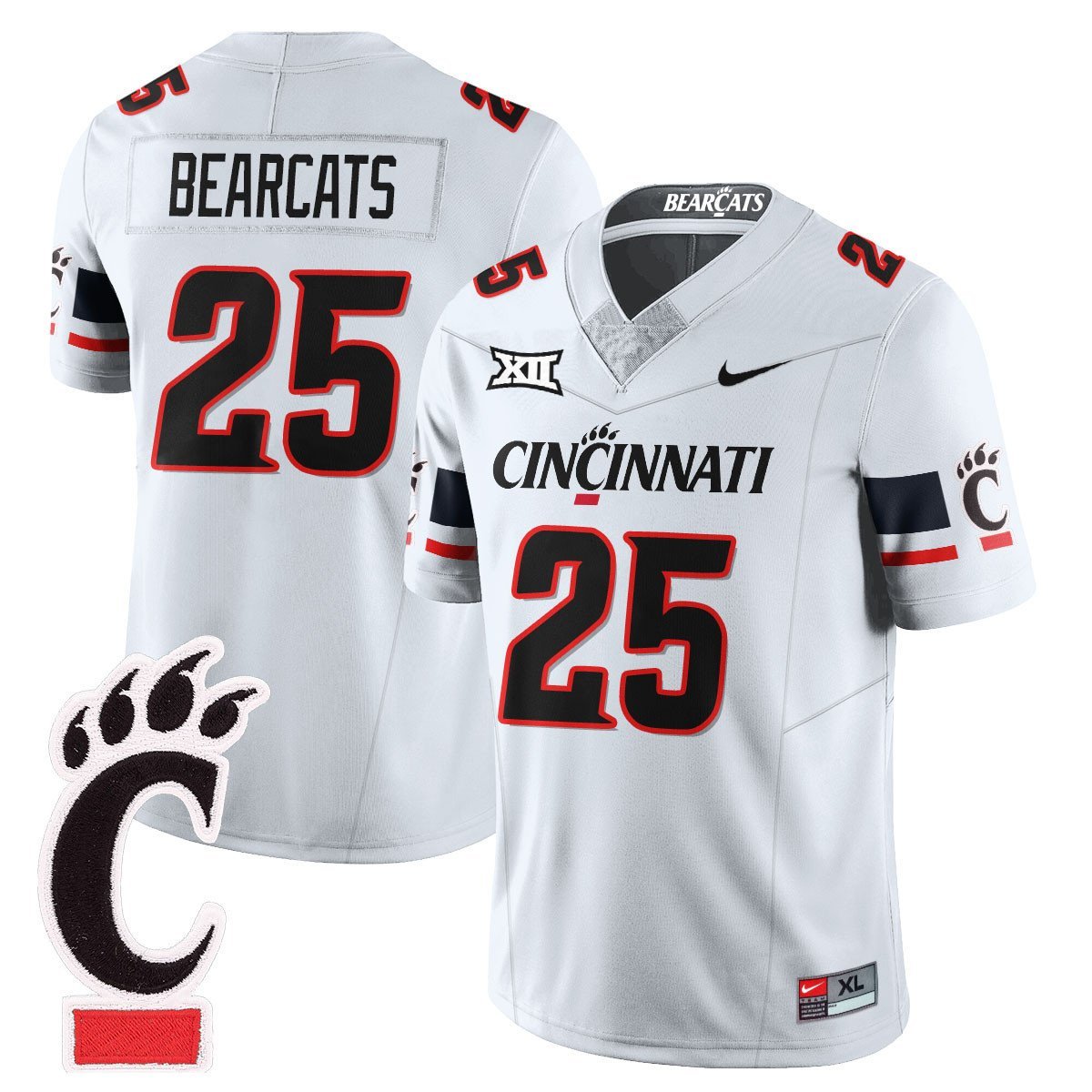 Bearcats Jersey #25 Cincinnati Bearcats Football 2025 Uniform Stitched ...