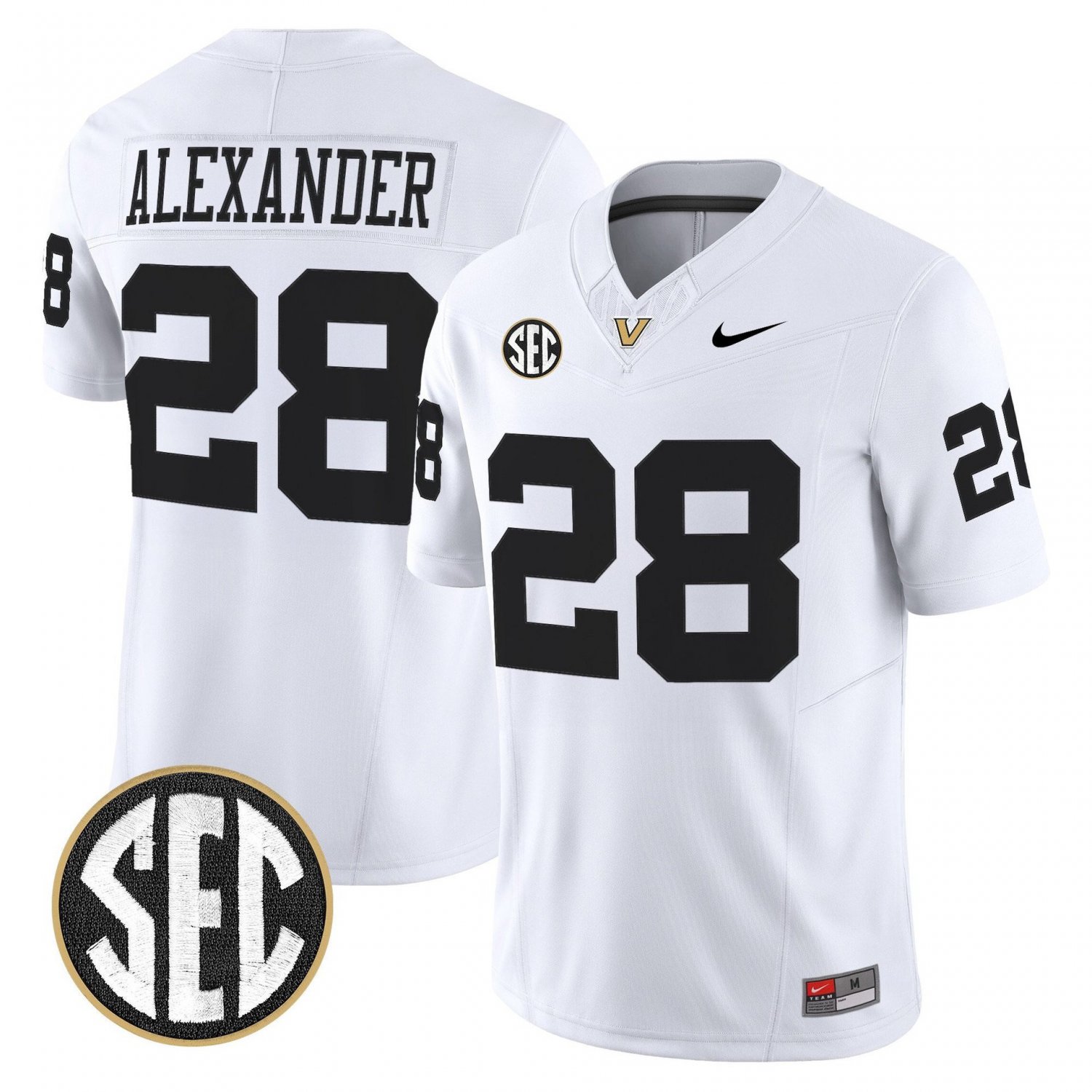 Sedrick Alexander Jersey #28 Vanderbilt Commodores 2025 Limited ...