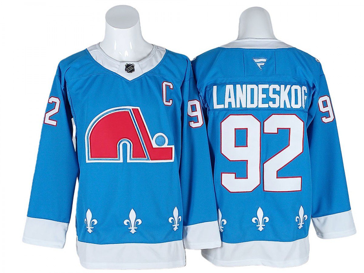 Colorado Avalanche #92 Gabriel Landeskog Light Blue Heritage Jersey