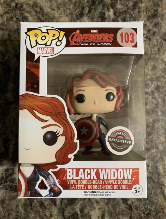 Marvel Avengers Age Of Ultron #103 Black Widow Funko POP! Action Figure ...