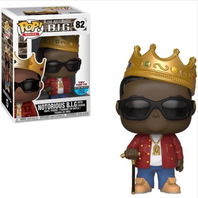 The Notorious B.I.G. with Crown #82 Funko POP! Action Figure Vinyl PVC Toy