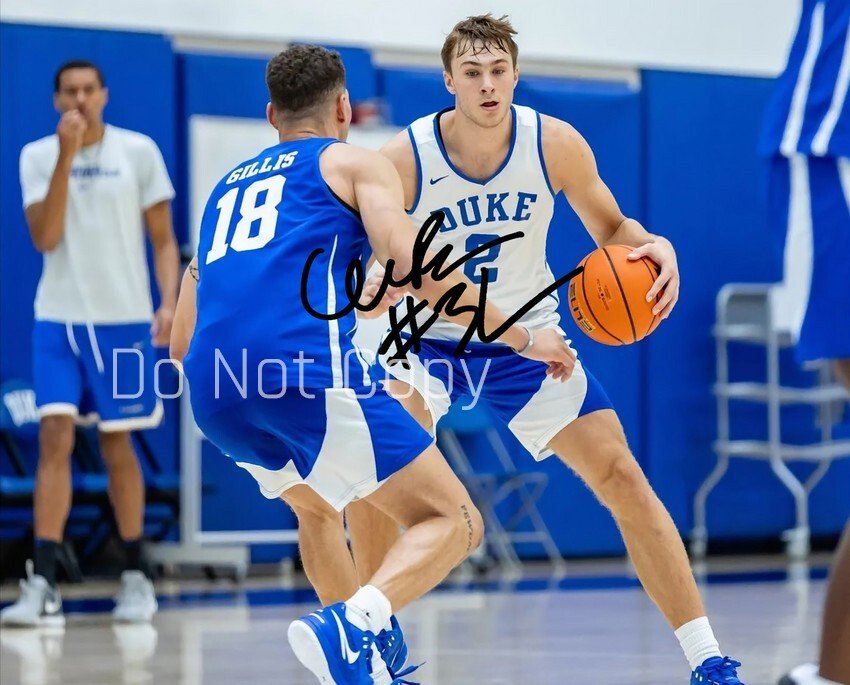 COOPER FLAGG SIGNED PHOTO 8X10 RP AUTOGRAPHED DUKE BLUE DEVILS BASKETBALL