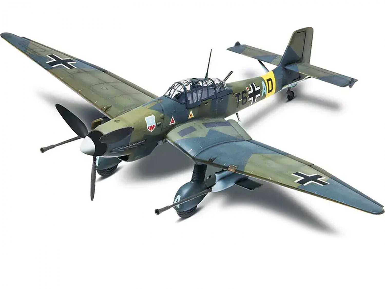 Level 4 Model Kit Junkers STUKA JU 87G-1 Tank Buster Bomber Aircraft 1/48 Sca...