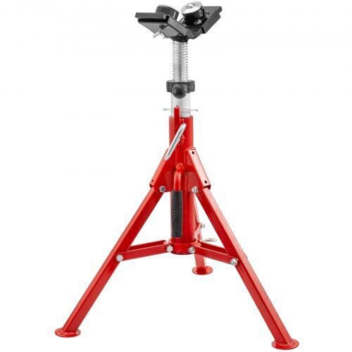 Pipe Jack Stand with 2-Ball Transfer V-Head and Folding Legs 1500LB ...