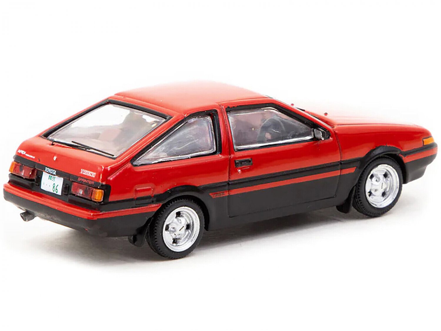 Toyota Sprinter Trueno (AE86) RHD (Right Hand Drive) Red and Black with ...