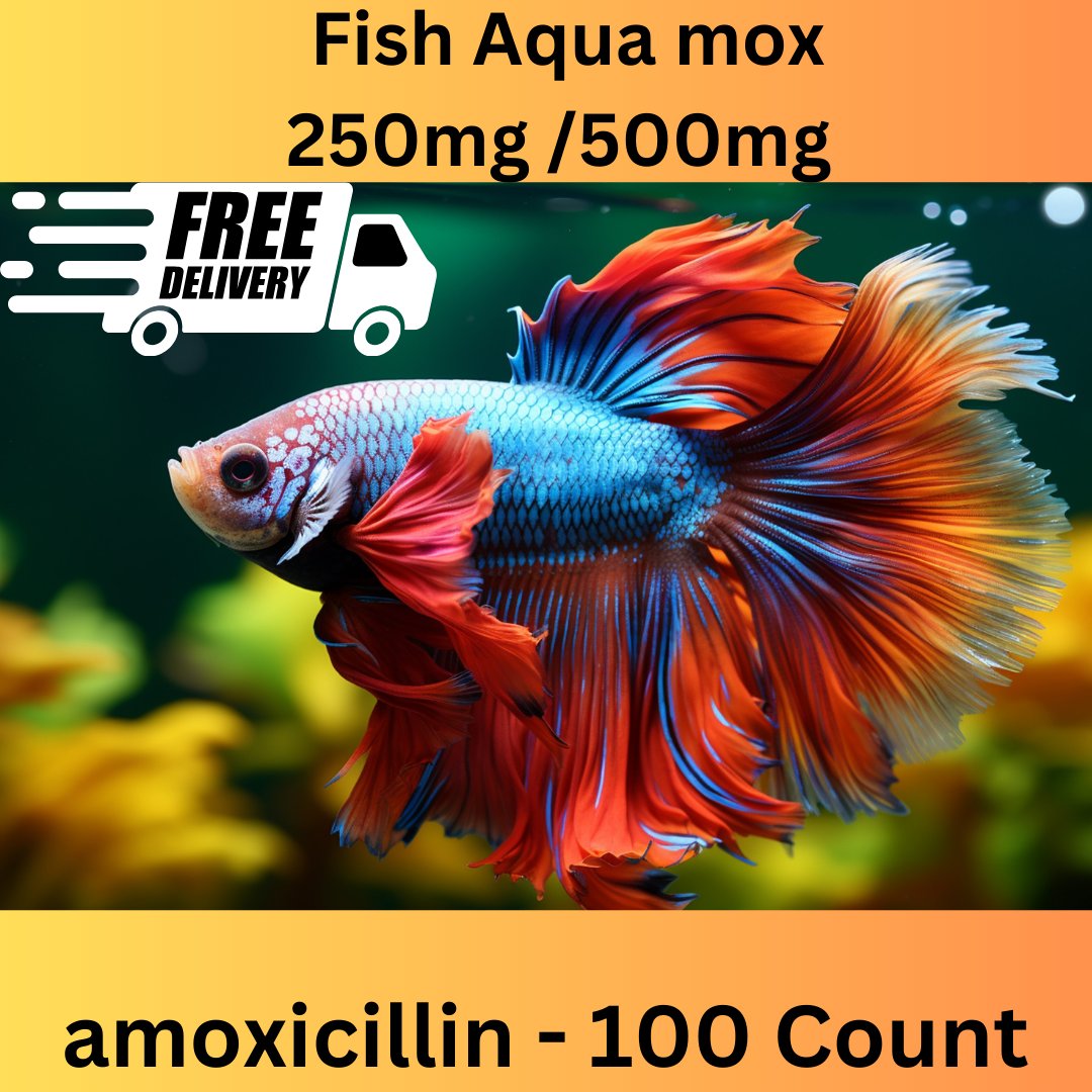 Fish Aqua mox 250mg/500mg FISH MOX- 100 Count Blister Pack Free Shipping