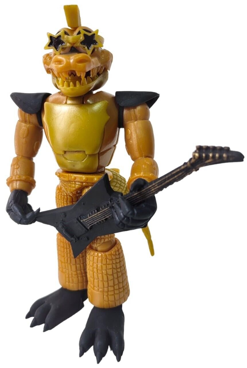 FNAF Montgomery Gator gold toy figure 9" Five Nights At Freddy´s glamrock