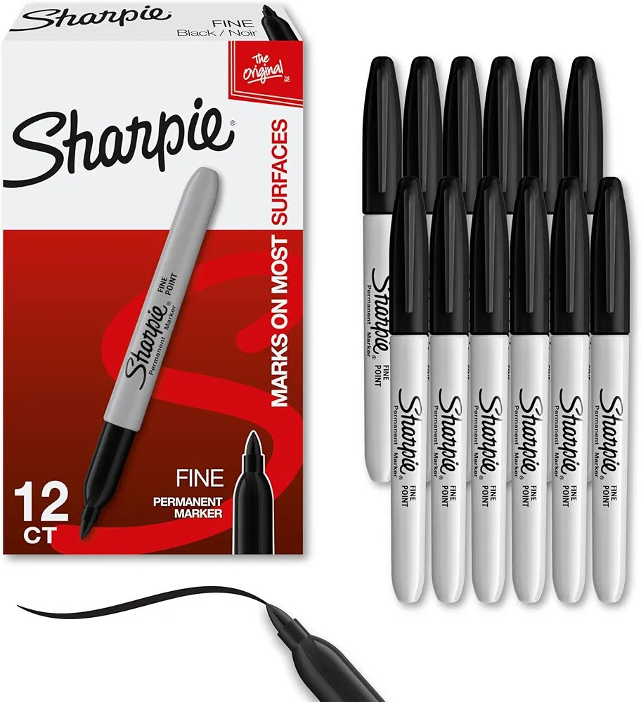 Sharpie Permanent Markers Set, Quick Drying And Fade Resistant Fine ...