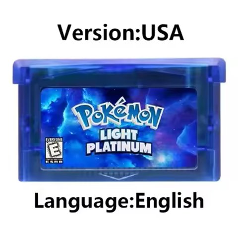 Pokemon Light Platinum GBA 32-Bit Video Game Cartridge Game Boy Advance ...