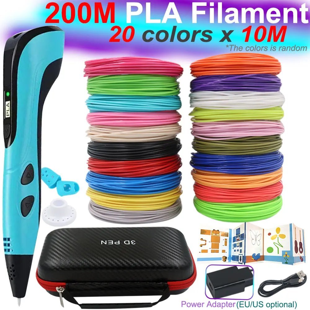 PLA Adapter Power Display LCD With Pen Printing 3D s Children Creative ...