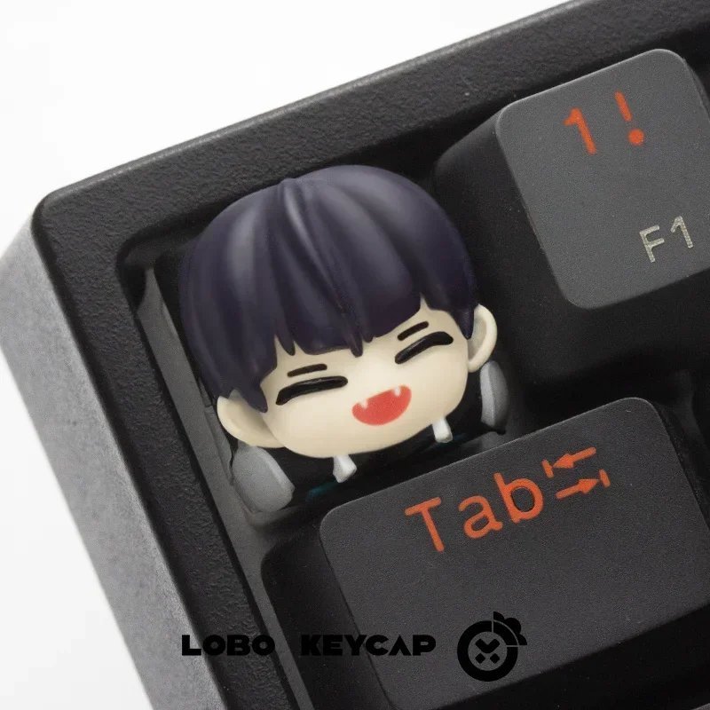 Mechanical for Keycaps Characters Animated Kawaii Material Resin Keycap ...