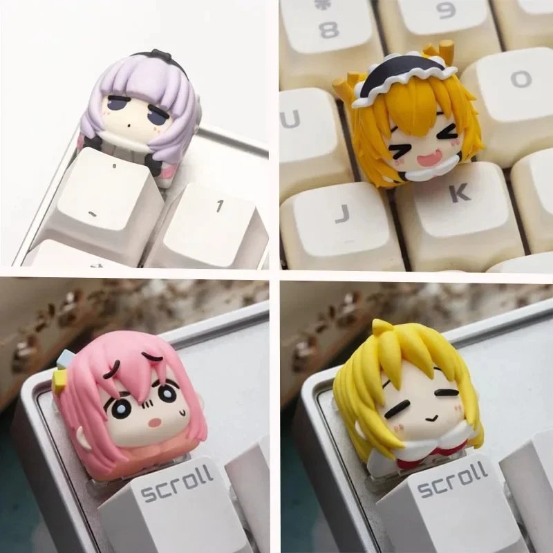Keyboard Mechanical for Keycaps Characters Animated Kawaii Material ...