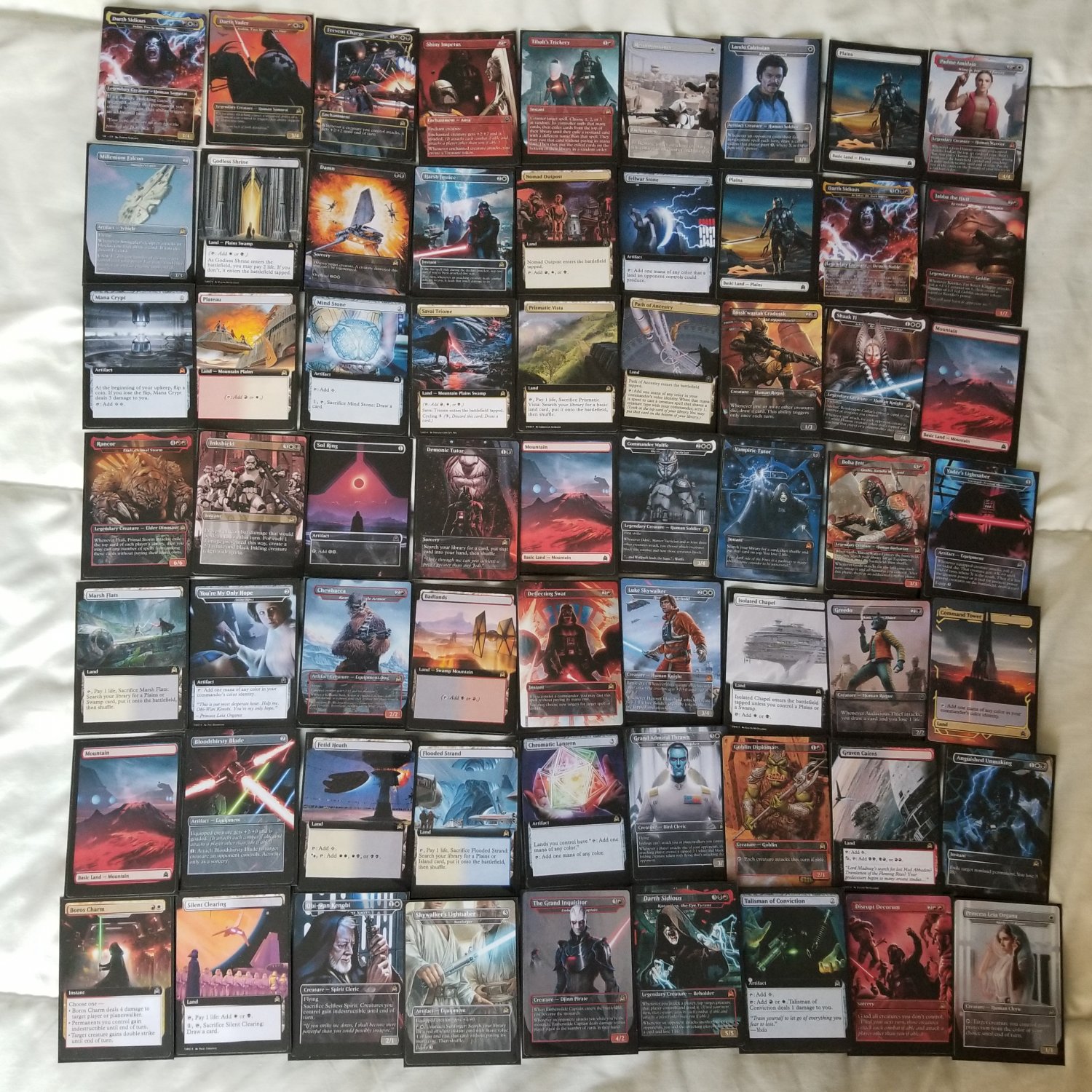 Star Wars 100 Card MTG Proxy EDH Commander Deck — Magic The Gathering ...