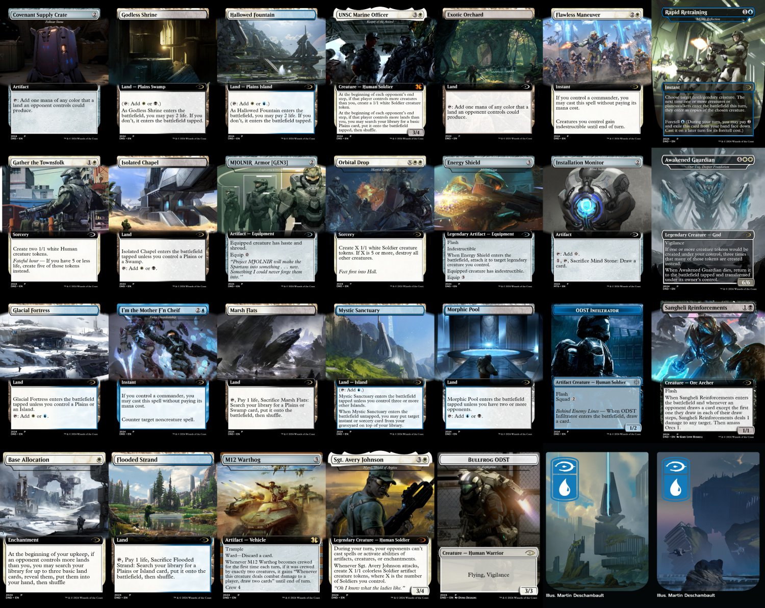 Halo Master Chief 100 Card MTG Proxy EDH Commander Deck — Custom Magic ...