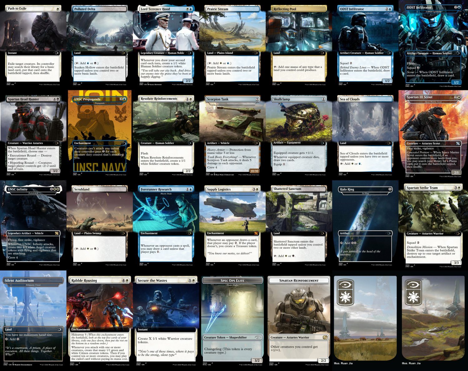 Halo Master Chief 100 Card MTG Proxy EDH Commander Deck — Custom Magic ...