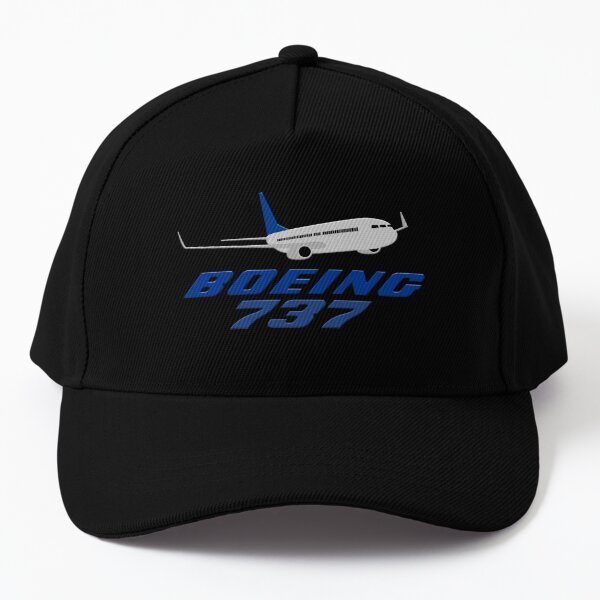 Boeing 737 Baseball Cap Black Outdoor Casual Sun Hat