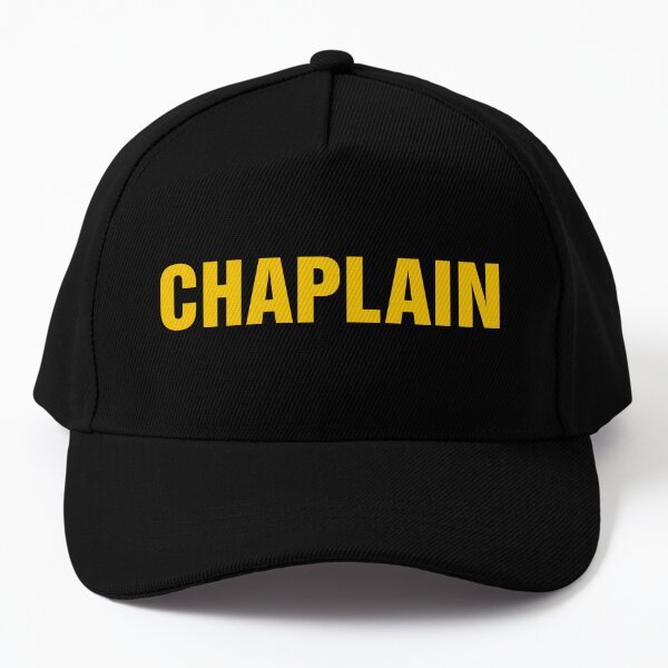 Chaplain Gold Baseball Cap Black Outdoor Sports Hat